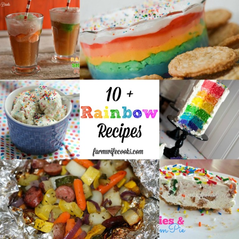 Rainbow Dinner Project - Eat, Drink, Play by Color - The Farmwife Cooks
